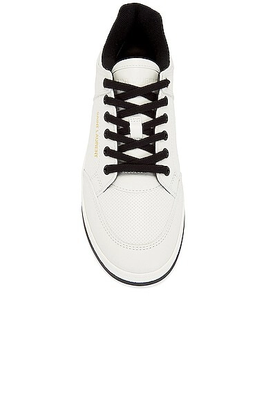 Saint Laurent Sl61 Low Top Sneaker Cuir Meridiano Micro Perf