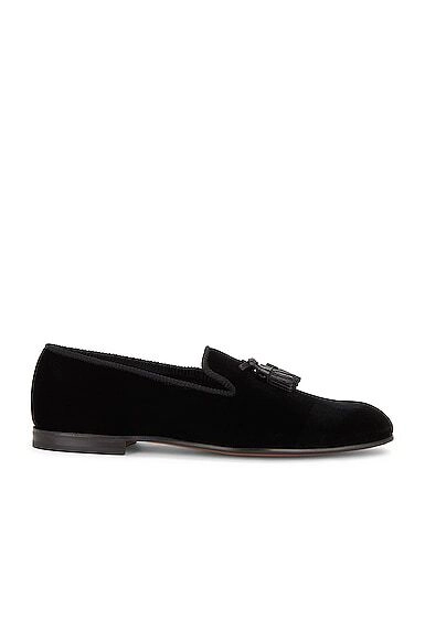 TOM FORD Velvet Tassel Loafers
