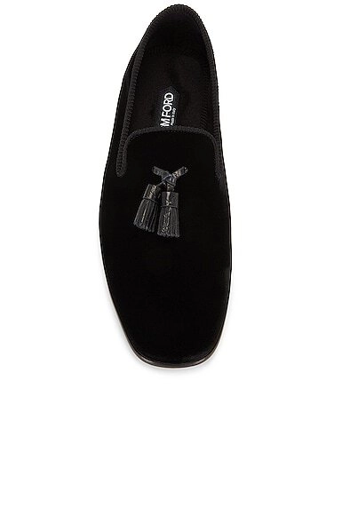 TOM FORD Velvet Tassel Loafers