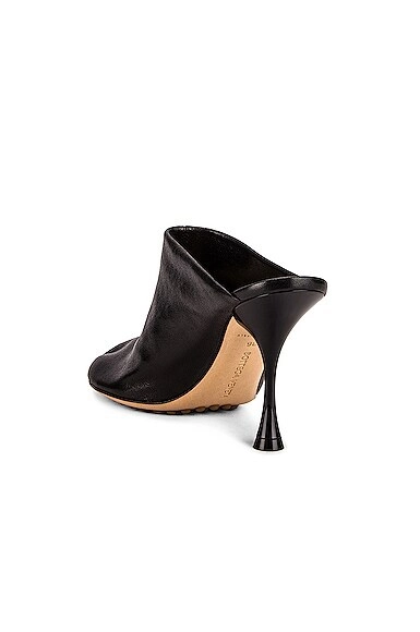 Bottega Veneta Dot Sock Mules In Lambskin Leather - Black