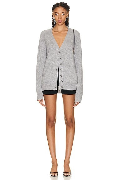 Eterne Theodore Cashmere Cardigan - Grey
