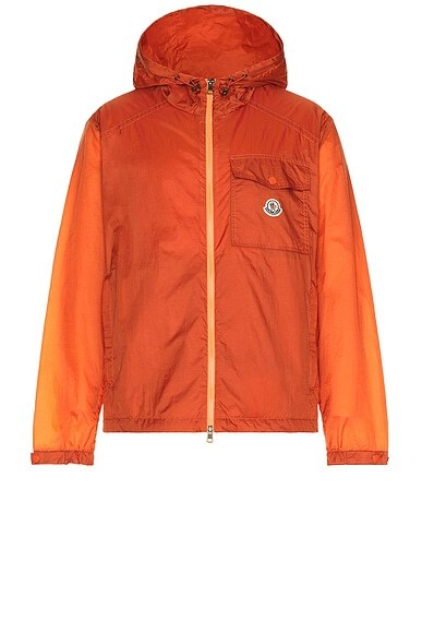 Moncler Samakar Zip-up Hooded Jacket - Orange