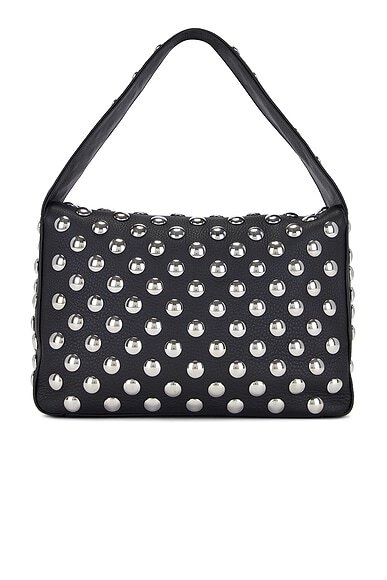 Khaite Elena Studded Shoulder Bag - Black
