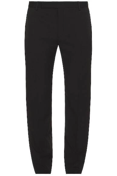 Saint Laurent Pantalon Ajuste - Nero