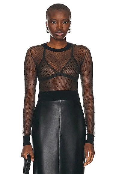 Alaïa Sheer Jumper Sweater