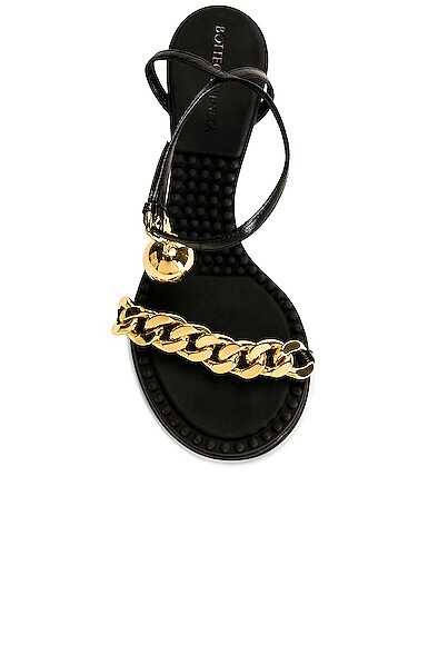 Bottega Veneta Dot Ankle Strap Sandals - Black