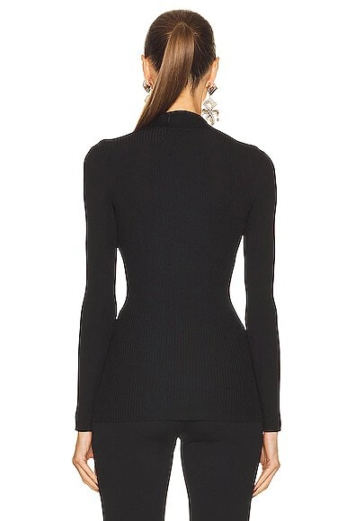 Saint Laurent Ribbed V-neck Sweater