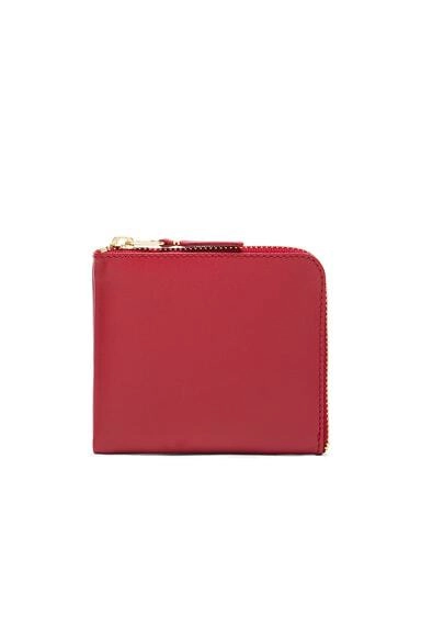 Comme Des Garçons Classic Small Zip Wallet - Red