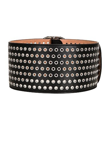 Alaïa Wide Embellished Leather Belt