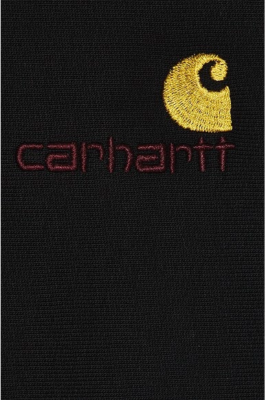 Carhartt Work In Progress American Script Hoodie - Black