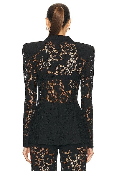 SANS FAFF Kensington Lace Blazer - Black