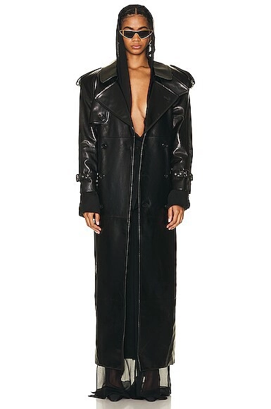 Saint Laurent Silk Sheer Full Length Trousers