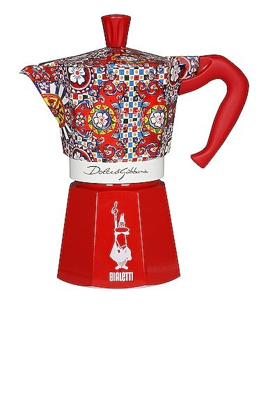 DOLCE & GABBANA CASA X Bialetti 6 Cup Moka Machine - Medium Red