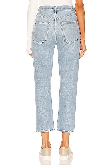 AGOLDE Riley High Rise Straight Crop Jeans
