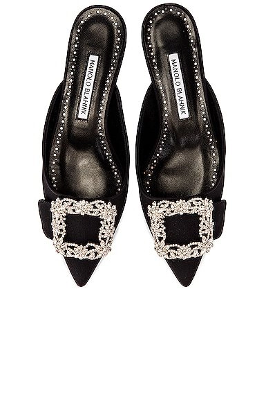Manolo Blahnik Maysale 10 Jewel Mule