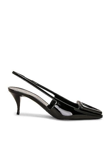 Saint Laurent 24 Slingback Pump - Nero