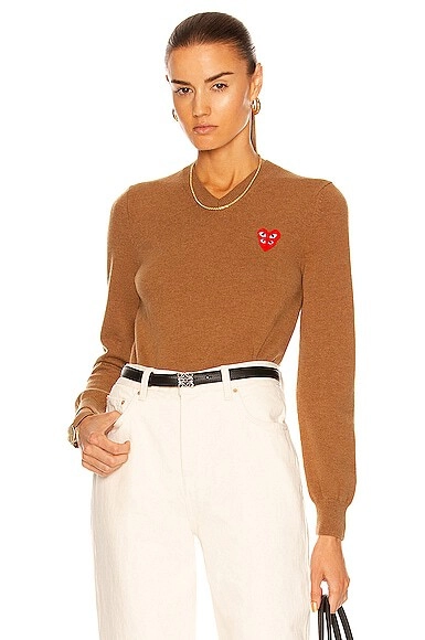 Play Comme Des Garcon V-neck Pullover