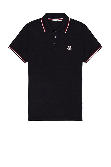 Moncler Short Sleeve Polo - Navy