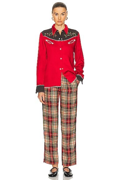 BODE Truro Plaid Trousers