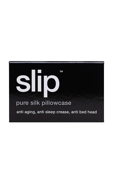 Slip Queen/standard Pure Silk Pillowcase - Black
