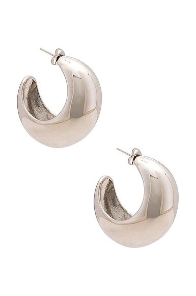 Isabel Marant Étoile Tone Brass Hoop Earrings