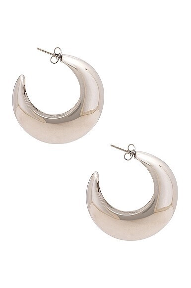 Isabel Marant Étoile Tone Brass Hoop Earrings