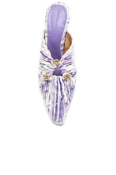 Bottega Veneta Velvet Pointed Toe Mule Pump