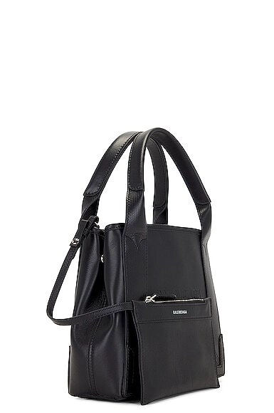 Balenciaga Navy Cabas Xs Bag - Black
