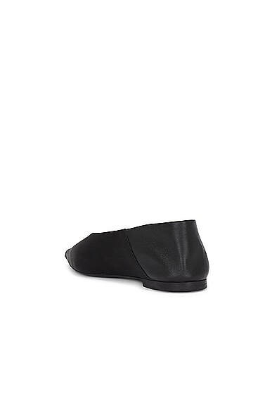 Saint Laurent Carolyn Flat Slipper - Noir