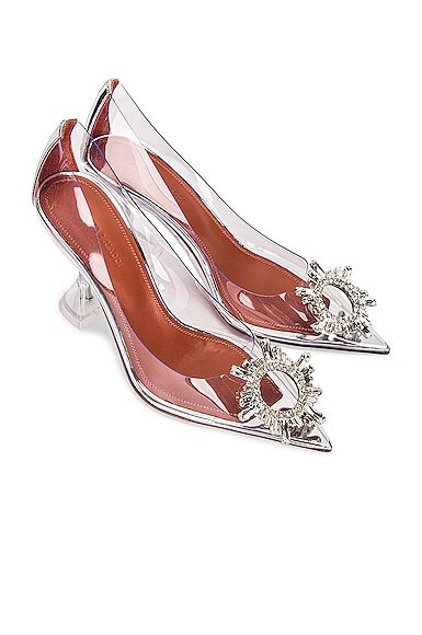 Amina Muaddi Begum Pvc Pumps - Transparent