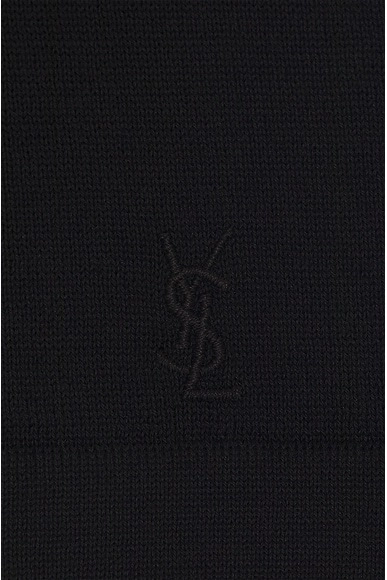 Saint Laurent Polo Manches Courtes - Noir