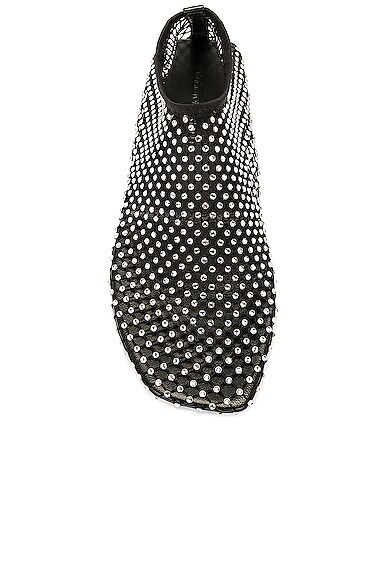 Christopher Esber Embellished Open Knit Slip-on Flats