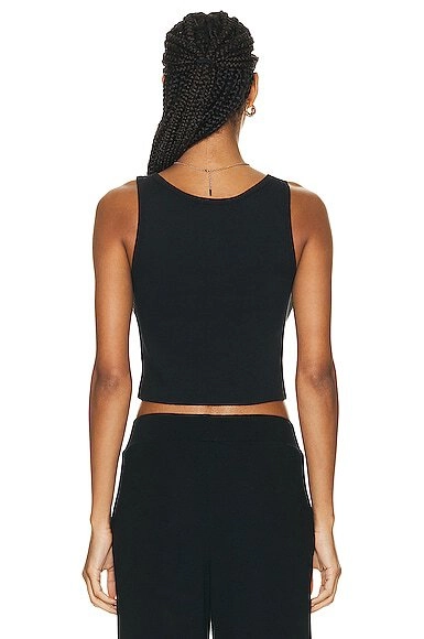 Eterne Cropped Scoop Neck Tank Top