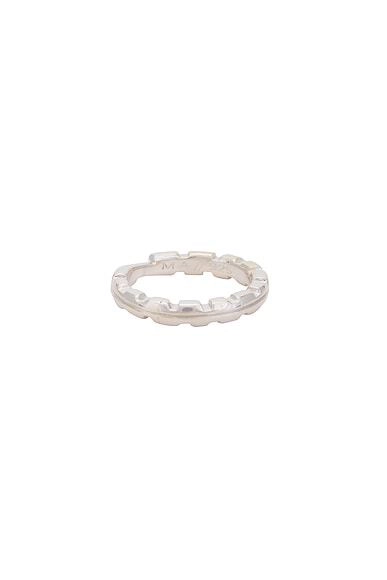 MARTINE ALI Stacking Groove Ring - Silver