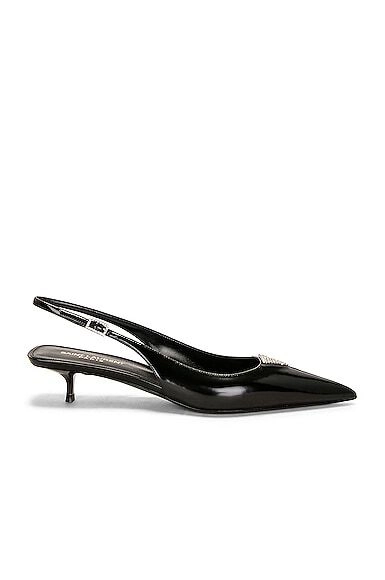 Saint Laurent Cherish Slingback Pump - Nero