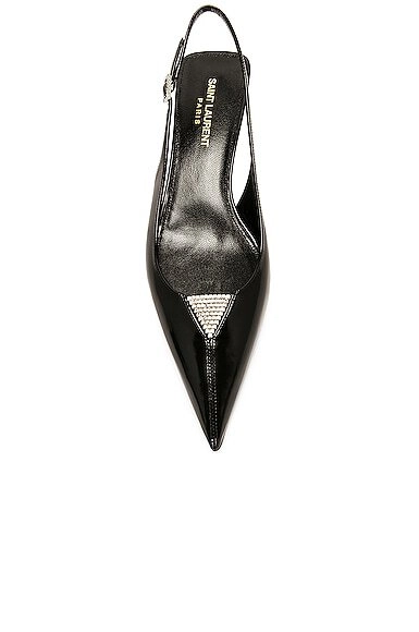 Saint Laurent Cherish Slingback Pump - Nero