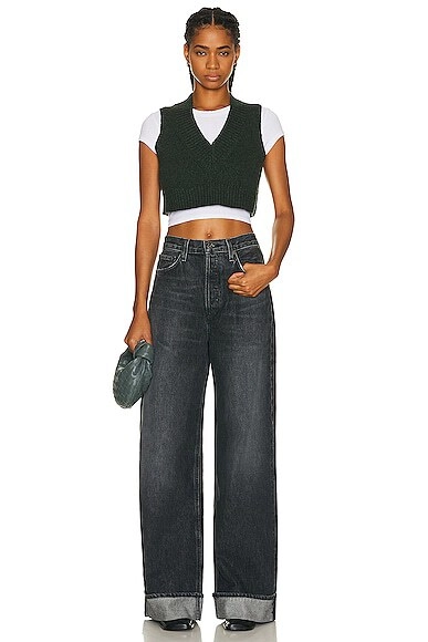 AGOLDE Dame High Rise Wide Leg Jeans