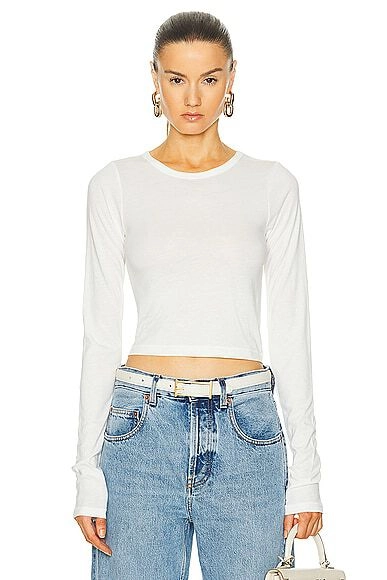 Eterne Long Sleeve Baby Tee - Ivory