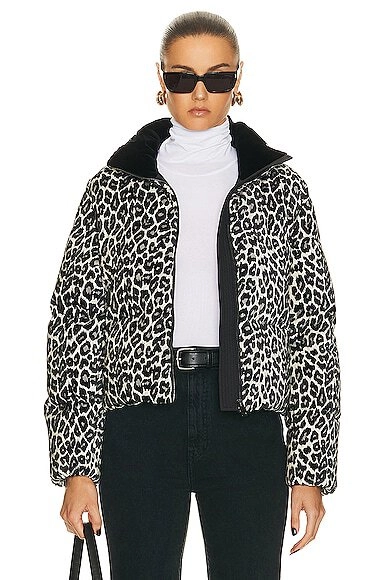 Moncler Leopard Print Puffer Jacket