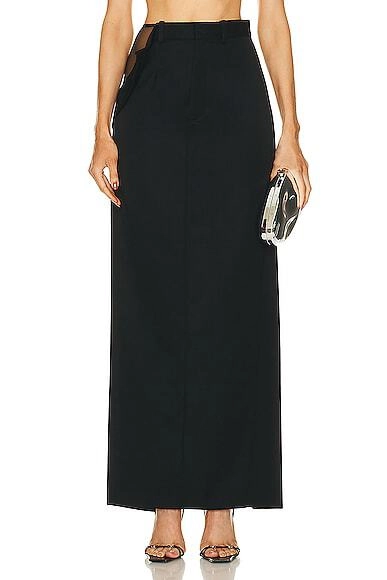 GRACE LING Peek Open Thigh Skirt