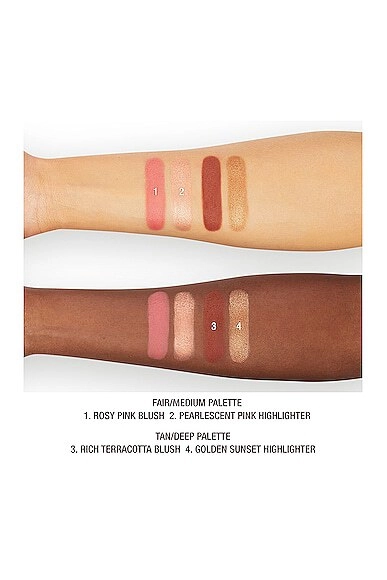 Charlotte Tilbury Hollywood Blush & Glow Glide Palette - Tan Deep