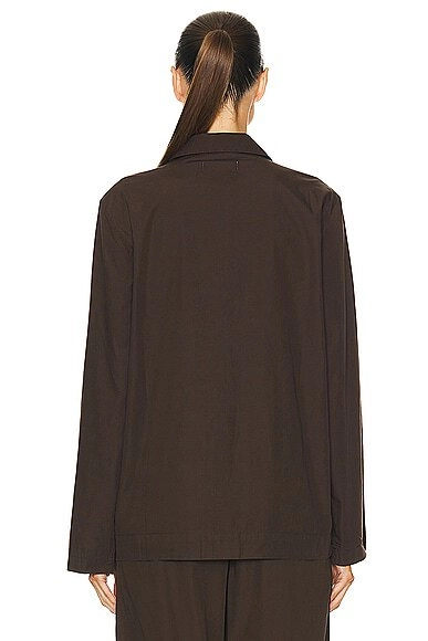 TEKLA Long Sleeve Shirt - Coffee