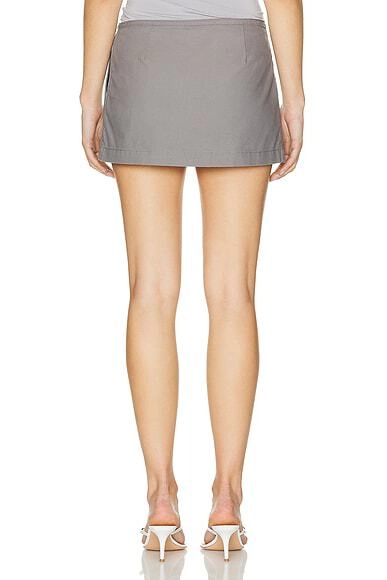 HELSA Workwear Apron Mini Skirt - Dark Grey