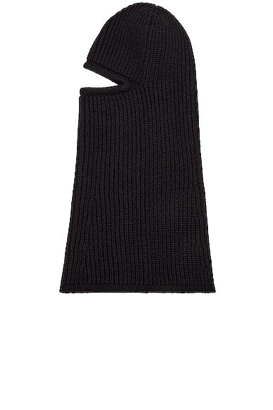 Saint Laurent Ribbed Cashmere Balaclava