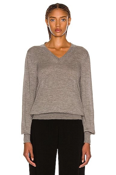 THE ROW Stockwell Cashmere V-neck Sweater