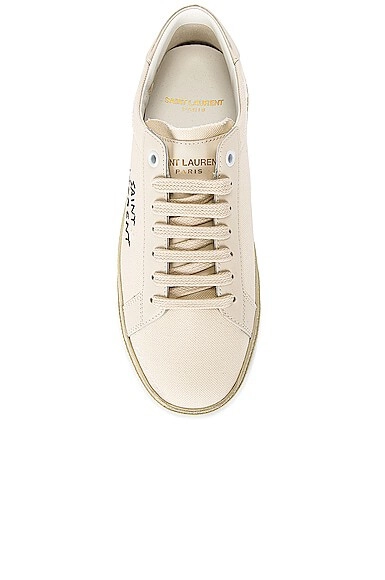 Saint Laurent Embroidered Sneakers - Panna