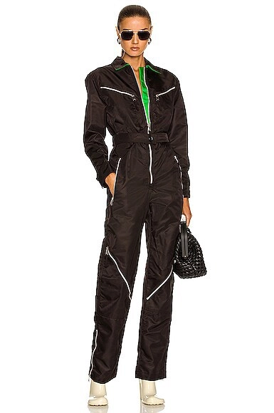 Bottega Veneta Nylon Long Jumpsuit