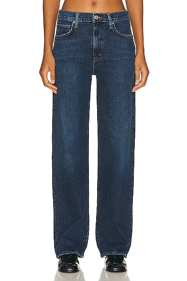 AGOLDE Harper Mid-rise Relaxed Straight Jeans - Tempo