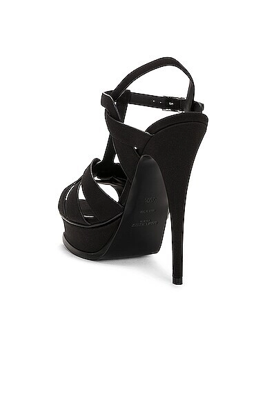 Saint Laurent Tribute Platform Sandal - Nero