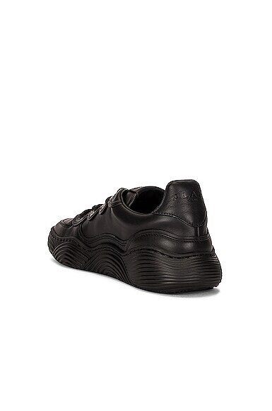 Alaïa Veau Wave Calfskin Leather Sneakers